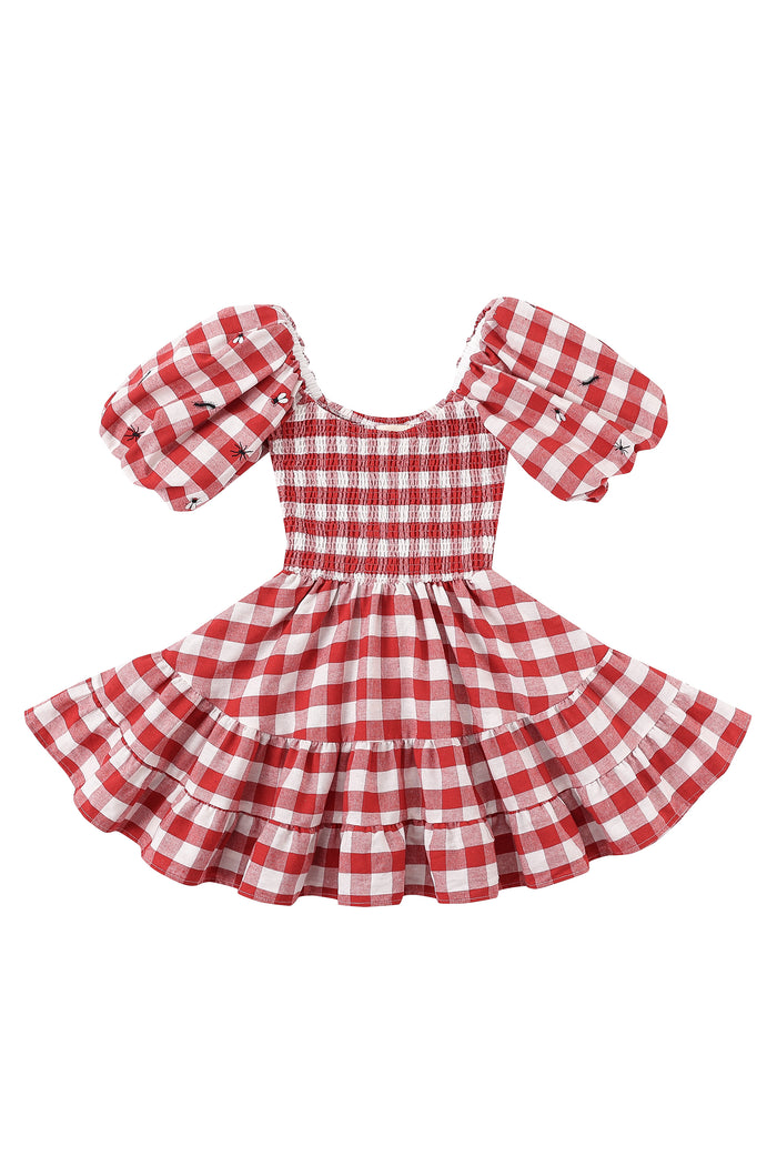 Bugs Smocked Picnic Mini Dress – Fashion Brand Company