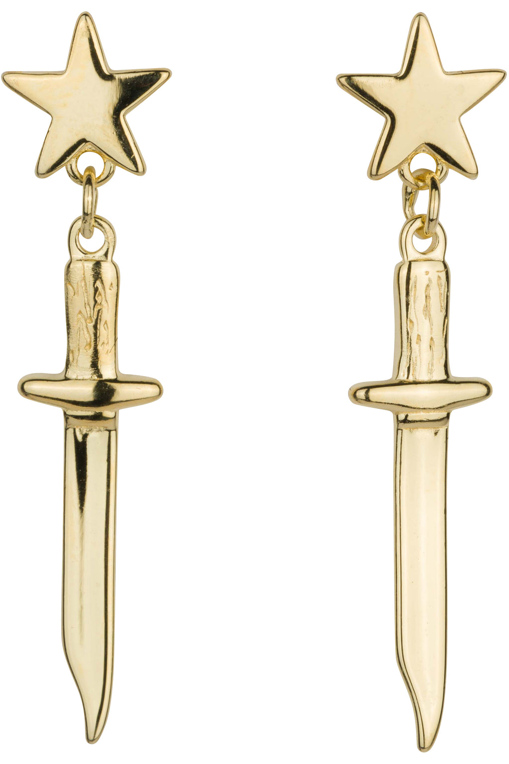 14K Gold Fill Star Dagger Dangle Earrings – Fashion Brand Company