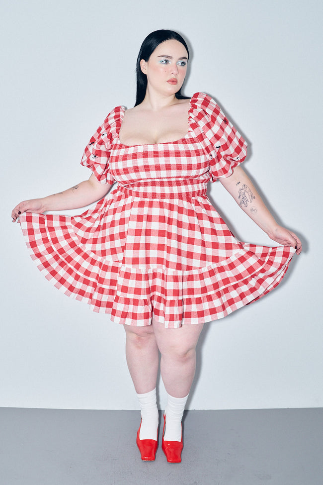 3 left - Bugs Smocked Picnic Mini Dress – Fashion Brand Company