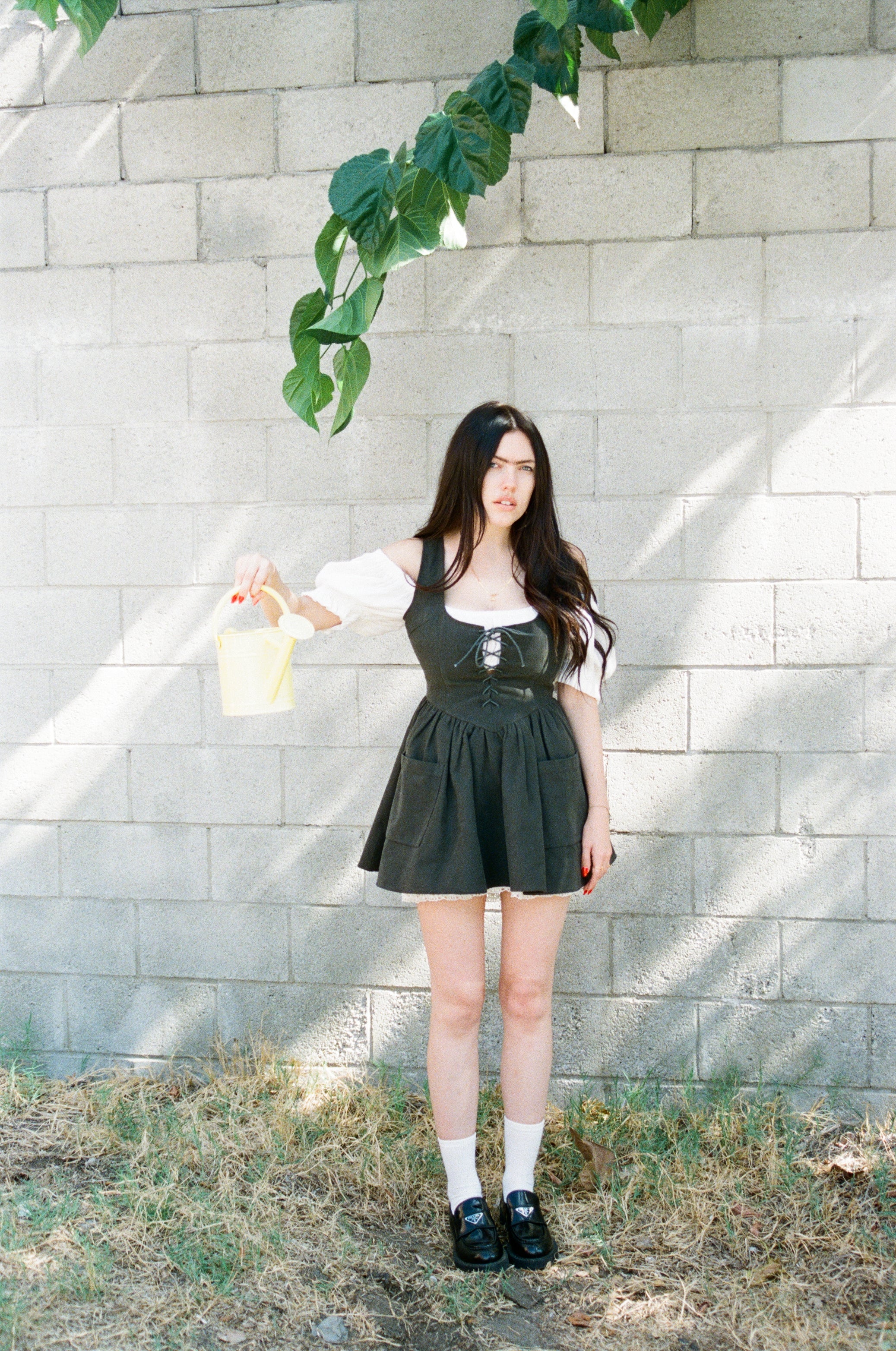 Farm Chores Mini Dress Forest – Fashion Brand Company